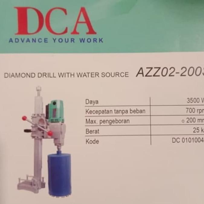 Jual Mesin Coring Diamond Core Drill Dca Azz02-200 Include Mata Coring ...