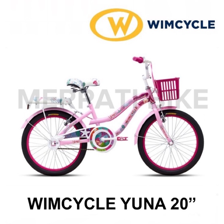 Jual Sepeda Anak Remaja Mini Keranjang City Bike WimCycle Yuna 20 Inch ...