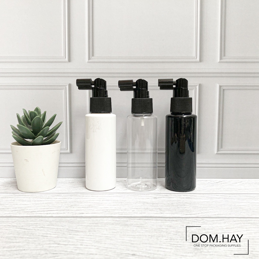 Jual 100ml RF Botol Spray Long Nozzle Hitam Plastik Botol Semprot ...