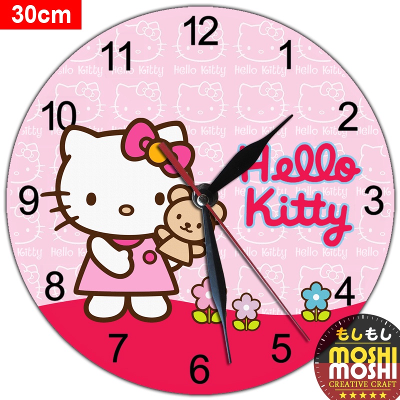 Jual Jam Dinding desain Hello Kitty 30cm keren | Shopee Indonesia