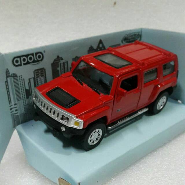 Jual Diecast Mobil Apolo MSZ Hummer H3 Merah | Shopee Indonesia