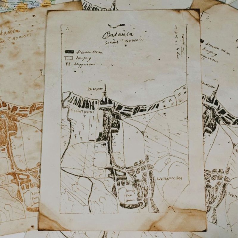 Jual (LIMITED PETA UNIK MURAH) Peta Vintage | Old Map | Peta Jakarta ...