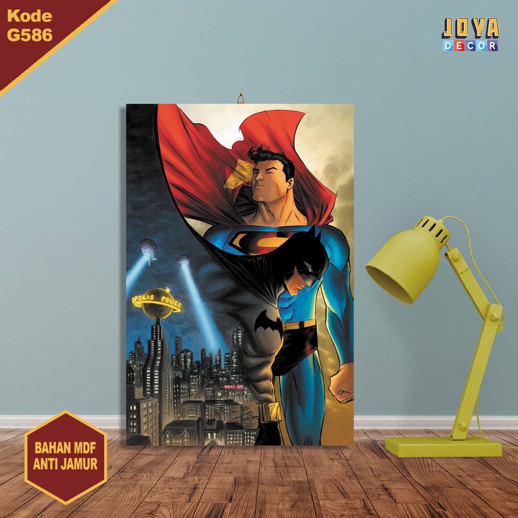 Jual Poster Kayu Hiasan Dinding Dekorasi Dinding Wall Decor Batman Vs ...