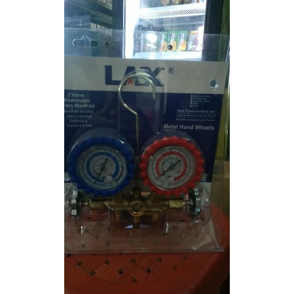 Jual LAX Manifold Gauge Refrigerant alat pengisian freon AC | Shopee ...