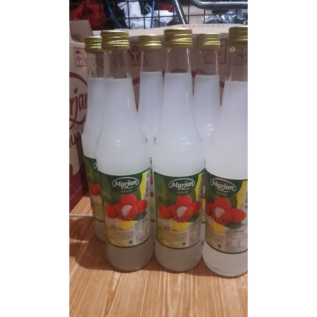 Jual Marjan Squash Lychee Sirup Marjan Squash Leci 450ml | Shopee Indonesia