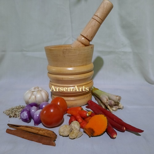 Jual Alat Penumbuk Obat / Jamu Tradisional dan Bumbu Dapur Lumpang Kayu ...