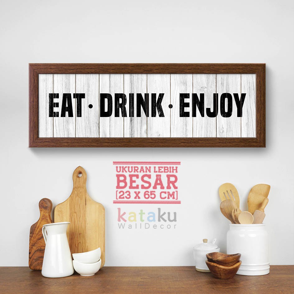 Jual Hiasan Dinding Dekorasi Dapur Poster Ruang Makan Wall Decor Eat ...