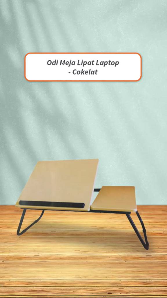 Jual AZKO Odi Meja Laptop Lipat Dengan Mouse Pad - Cokelat Foldable ...