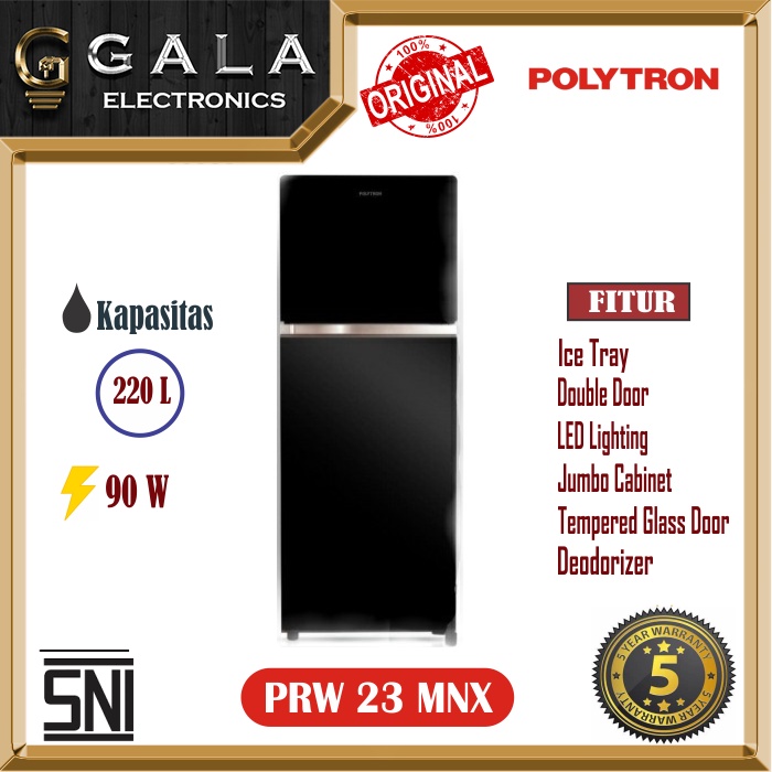 Jual LEMARI ES / KULKAS POLYTRON PRW 23 MNX (2 PINTU) | Shopee Indonesia