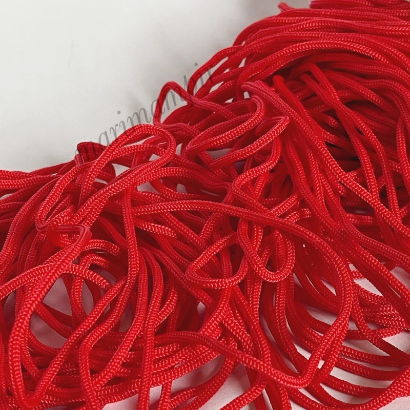 Jual TALI KUR 3 MM 2 BENANG WARNA MERAH 25 M #301 | Shopee Indonesia