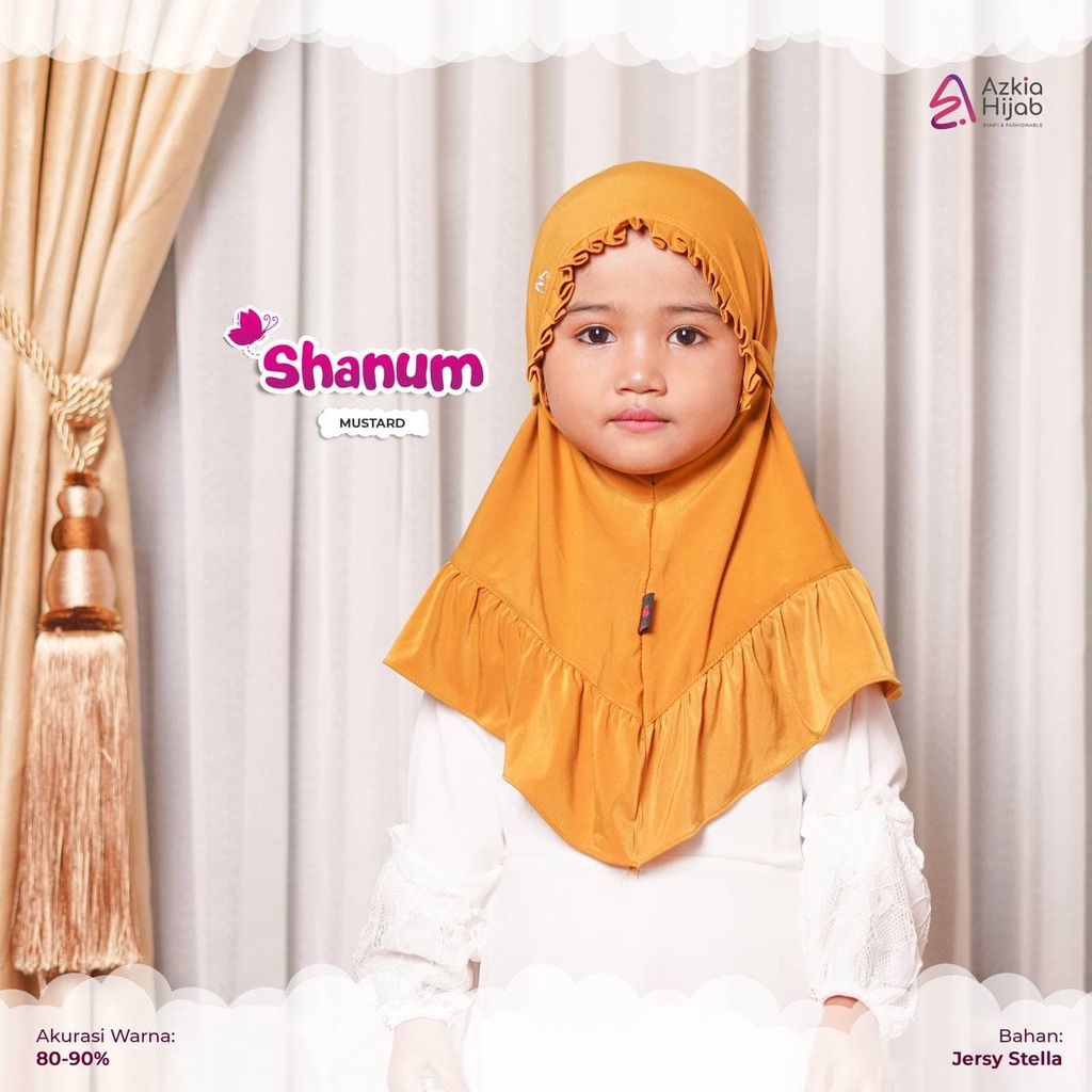 Jual Jilbab Anak Shanum Size 1 sd 8 Ori By Azkia HIjab | Shopee Indonesia