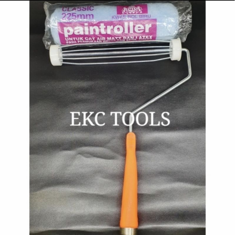 Jual Kuas roll cat tembok / Paint Roller bulu biru 9in | Shopee Indonesia