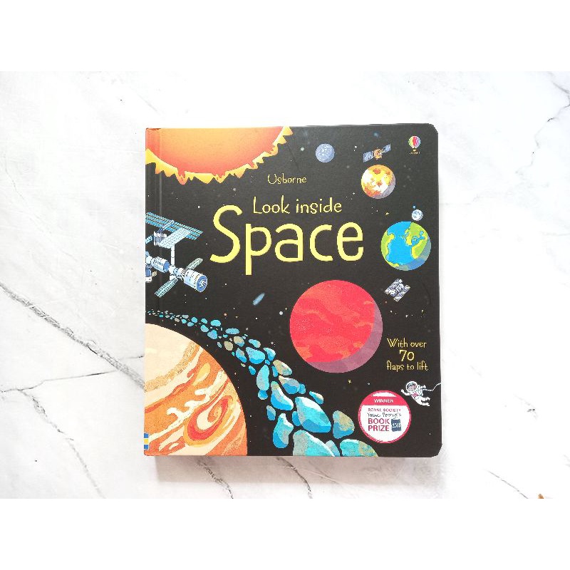 Jual Original Usborne Look Inside Space | Shopee Indonesia