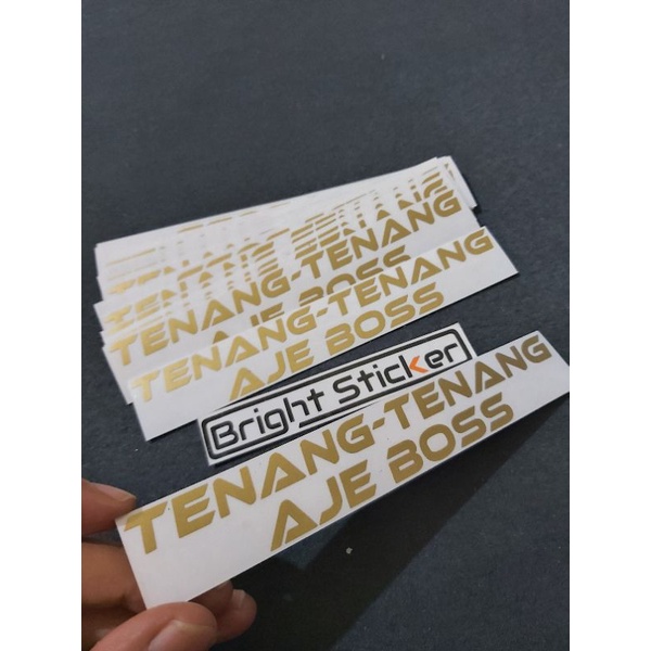 Jual STICKER TENANG TENANG AJE BOS CUTTING | Shopee Indonesia