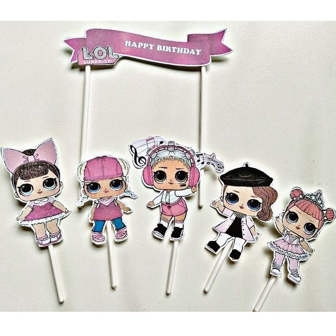 Jual LOL Cake Topper Murah Meriah dan Berwarna Cerah | Shopee Indonesia