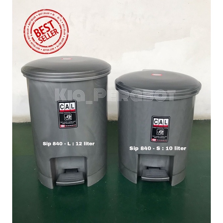 Jual Tempat Sampah Shinpo CHICH Step - On Dustbin / Injak Sip 840 - L ( 12 liter ) - Sip 840 - S ...