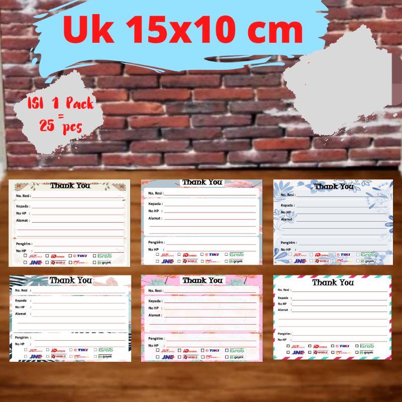 Jual Grosir Sticker BIG SIZE Label Pengiriman Alamat Olshop | Shopee ...