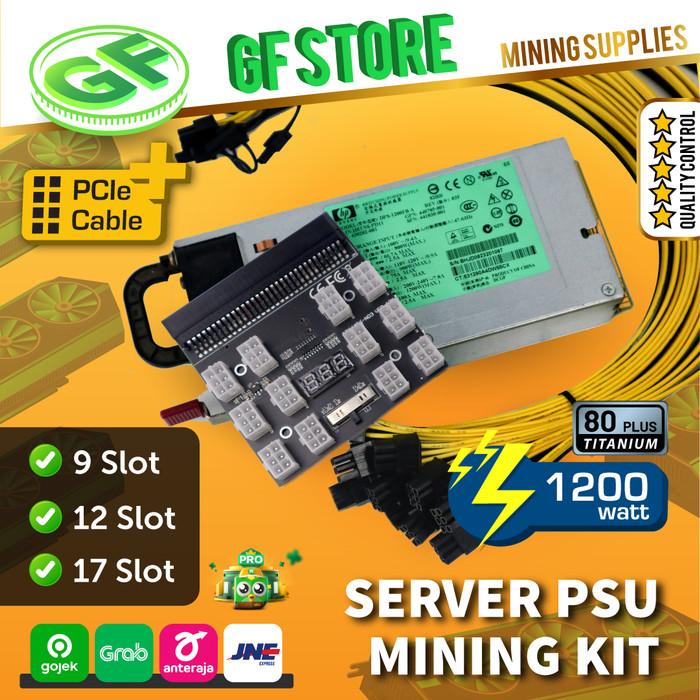 Jual Server PSU Mining Kit 1200 Watt Titanium - Power Supply Mining ...