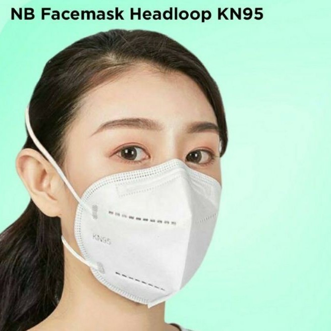 Jual MASKER KN95 HIJAB PUTIH CAREION ISI 10PC MASKER N95 FACE MASK ...