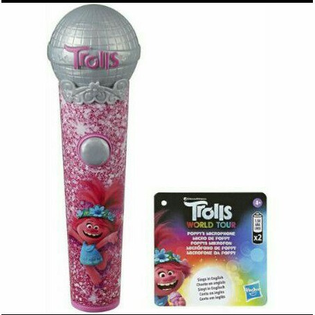 Jual Mainan Microphone Trolls World Tour Poppy's Mic Suara Lagu Dengan ...