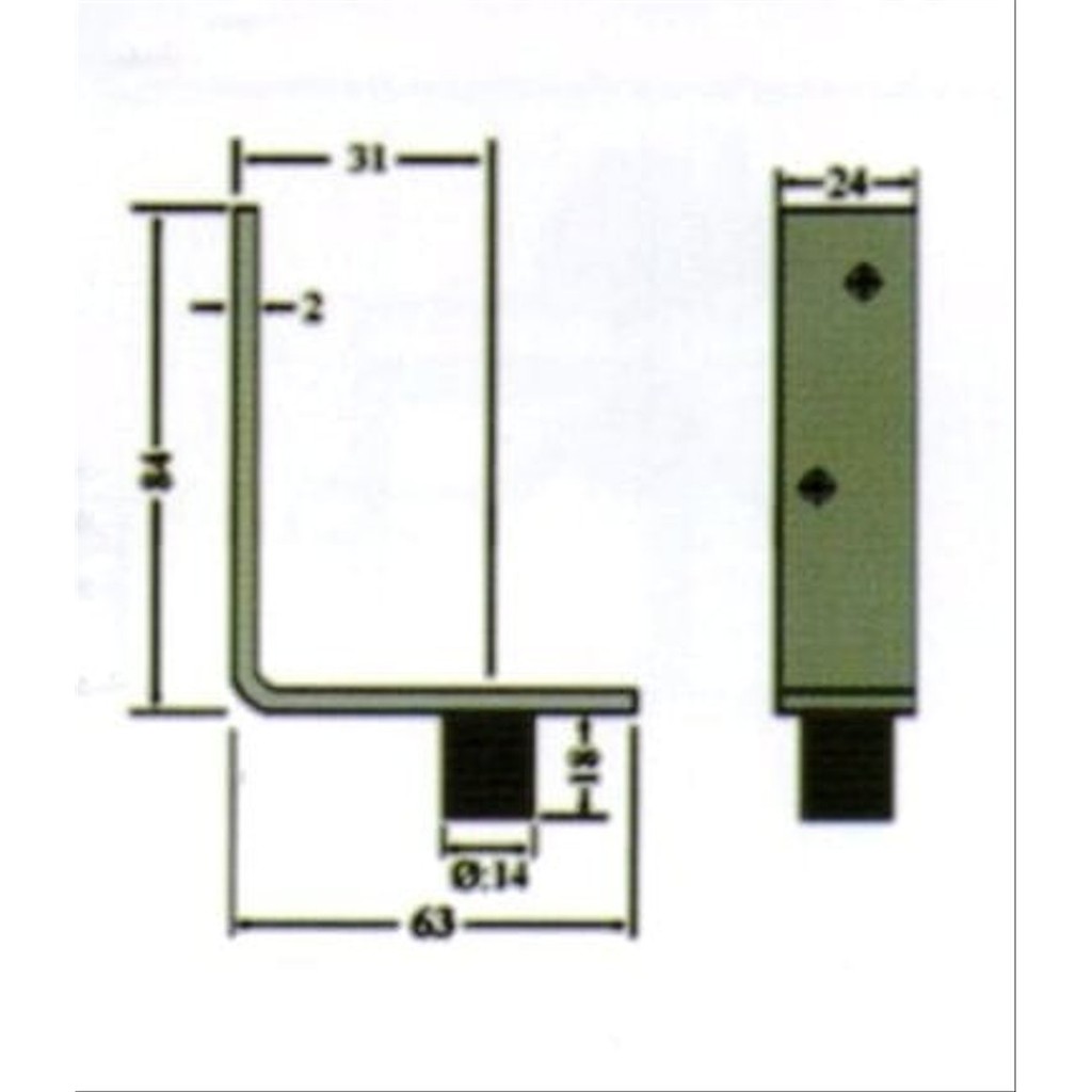 Jual Jual Guide Bawah Untuk Pintu Lipat Gantung Folding Door Bottom ...