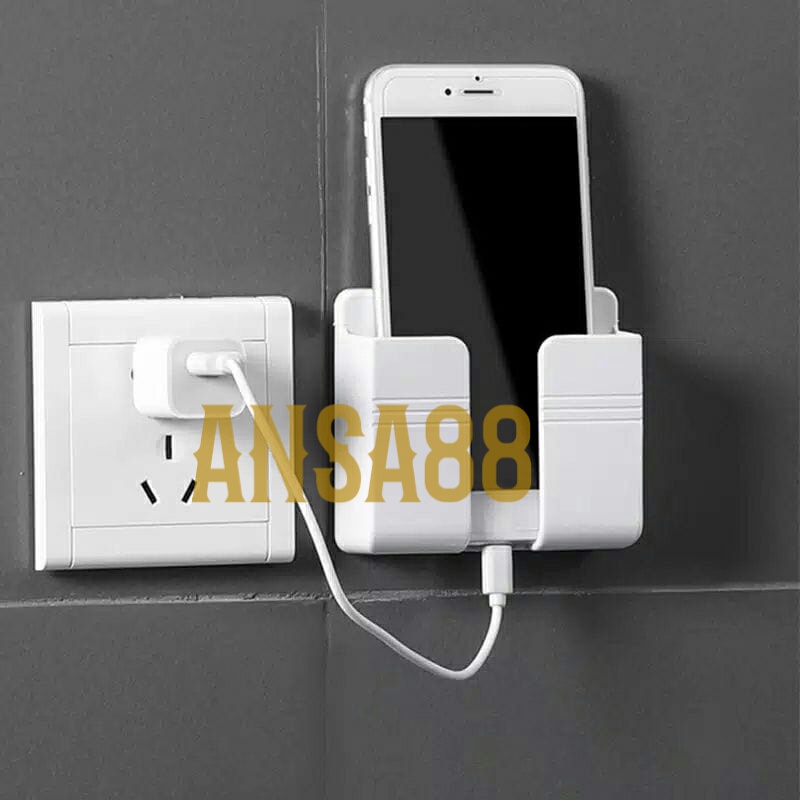 Jual holder hp tempel dinding rak hp remot tempel tembok wall phone ...