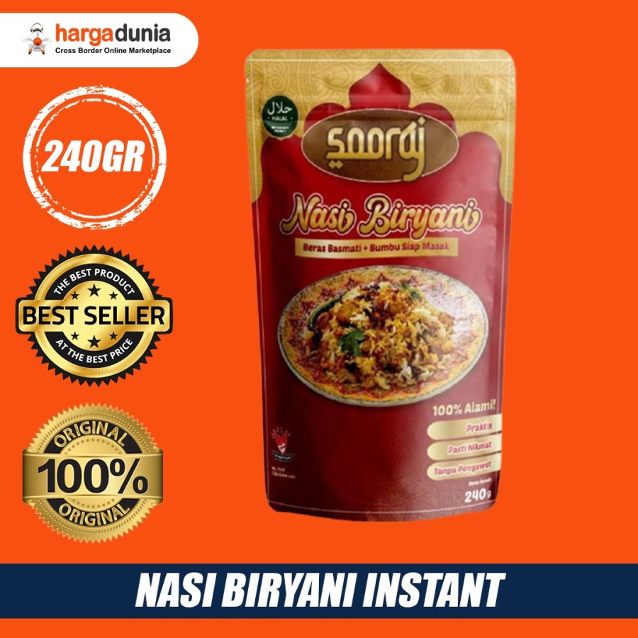 Jual M&G Nasi Biryani Instan 240gr Beras Basmati dengan Bumbu Siap ...