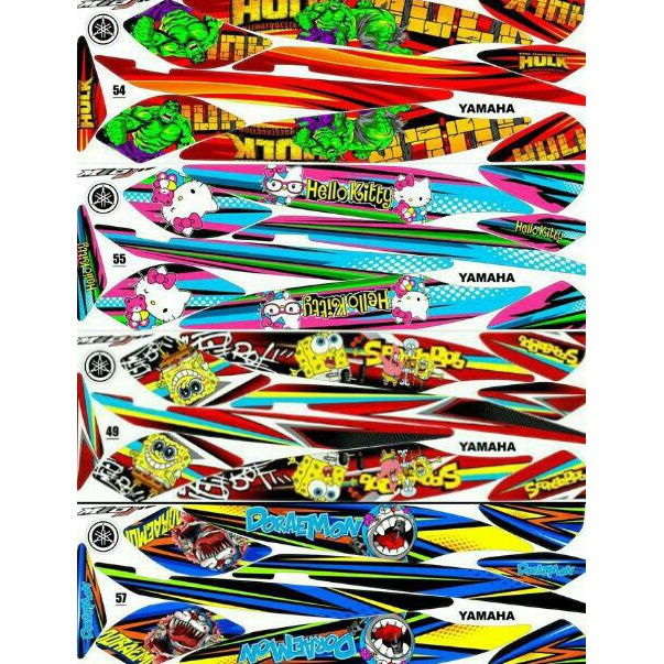 Jual Stiker - Sticker / Striping Variasi Animasi Mio J | Shopee Indonesia