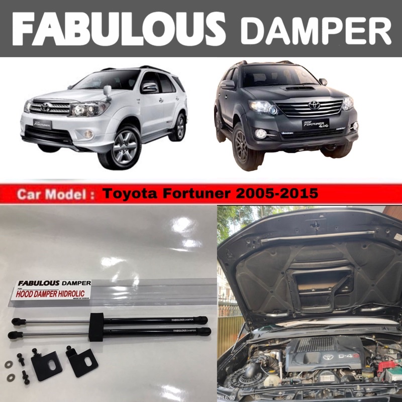 Jual Hood Damper Fortuner 2005-2015 Fabulous Damper brand shock kap ...