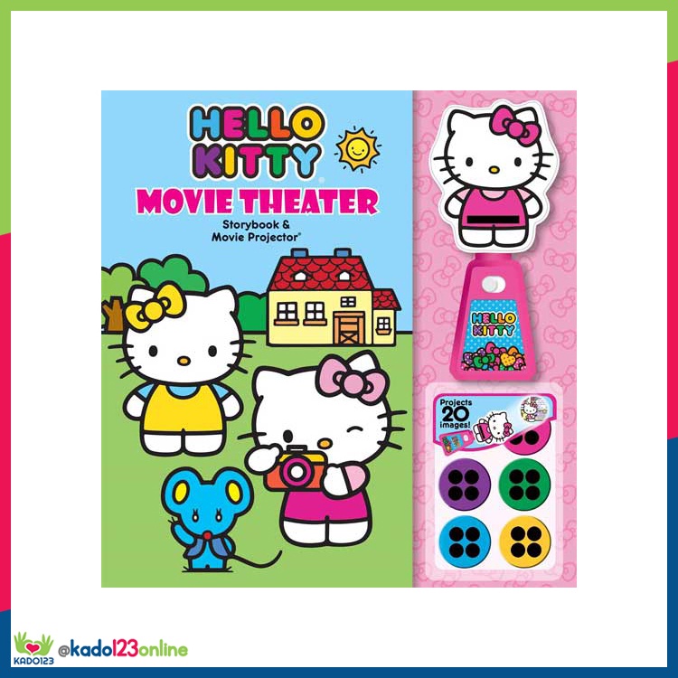 Jual Hello Kitty Movie Theater Storybook & Movie Projector (20 Images ...