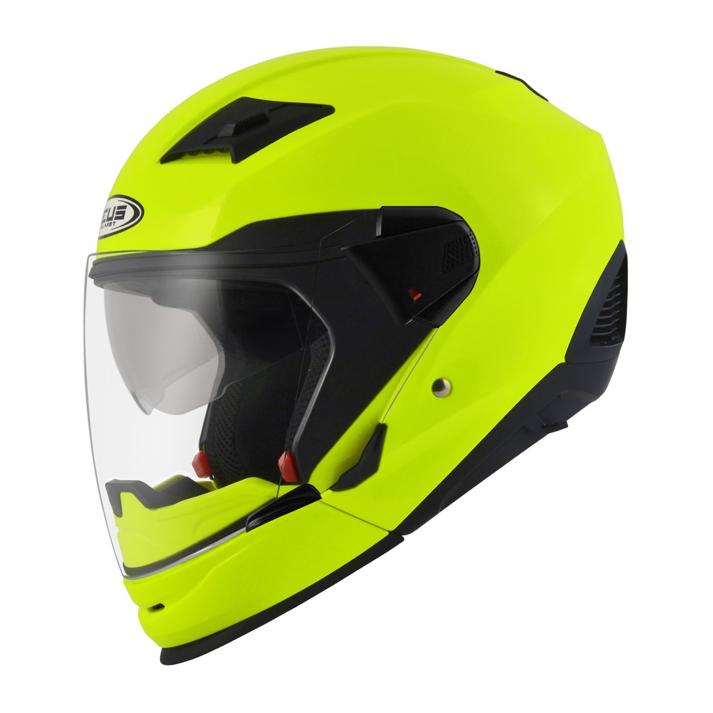 Jual ZEUS ZS- 611C FLUO YELLOW MODULAR DOUBLE VISOR (BISA JADI FULL ...