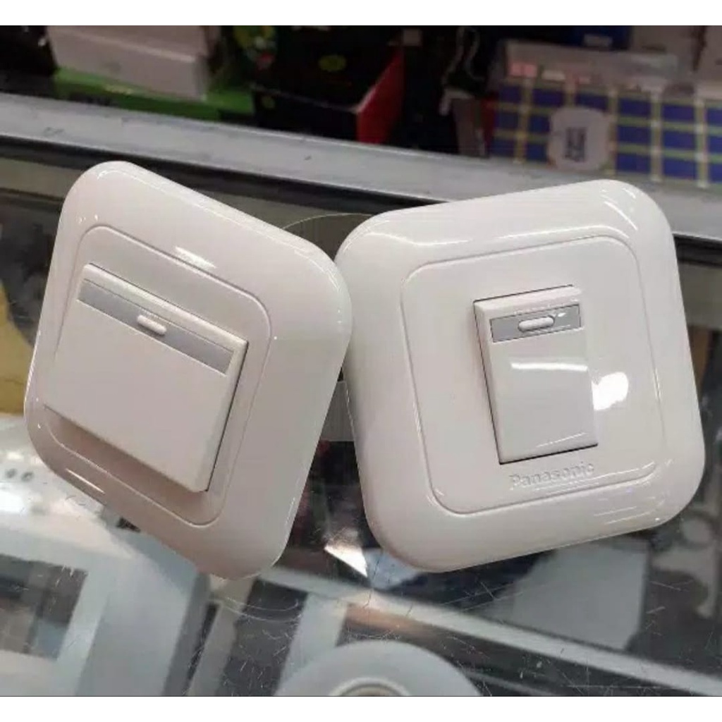 Jual Saklar Tunggal 1 Gang 1 Arah Engkel Panasonic (Plat + Mata Engkel ...
