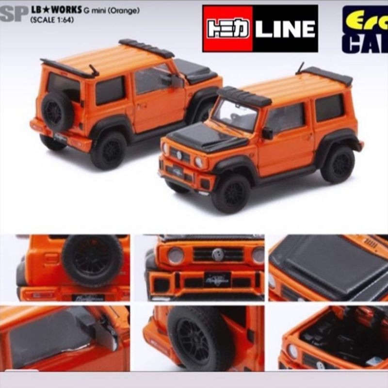 Jual ERA CAR 1:64 Suzuki Jimny MINI G Orange | Shopee Indonesia