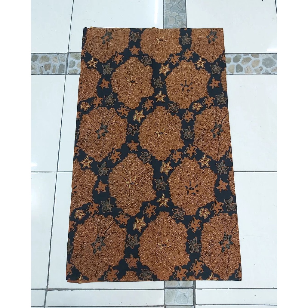 Jual Kain Jarik Batik SOLO Motif sogan bunga teratai | Shopee Indonesia