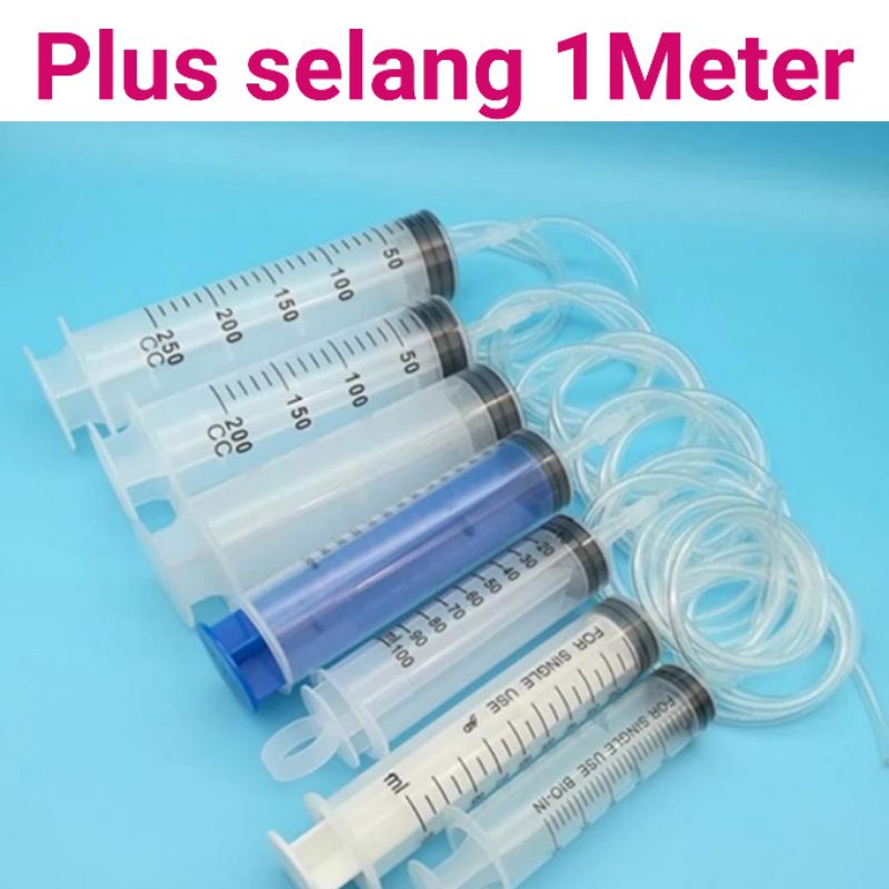 Jual SUNTIKAN BESAR 200ML 60cc 100ml 150cc 300ml LARGE SYRINGE bonus ...