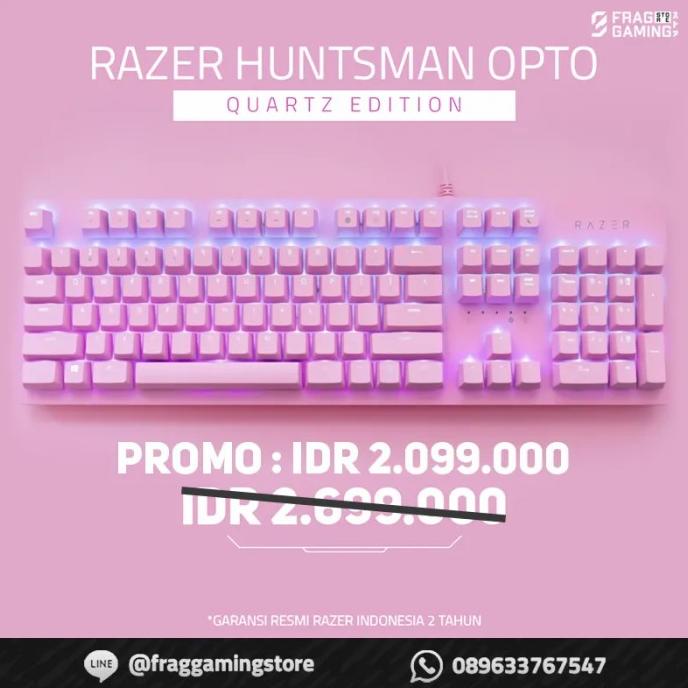 Jual Razer Huntsman Quartz Pink - Opto Switch Mechanical Gaming ...