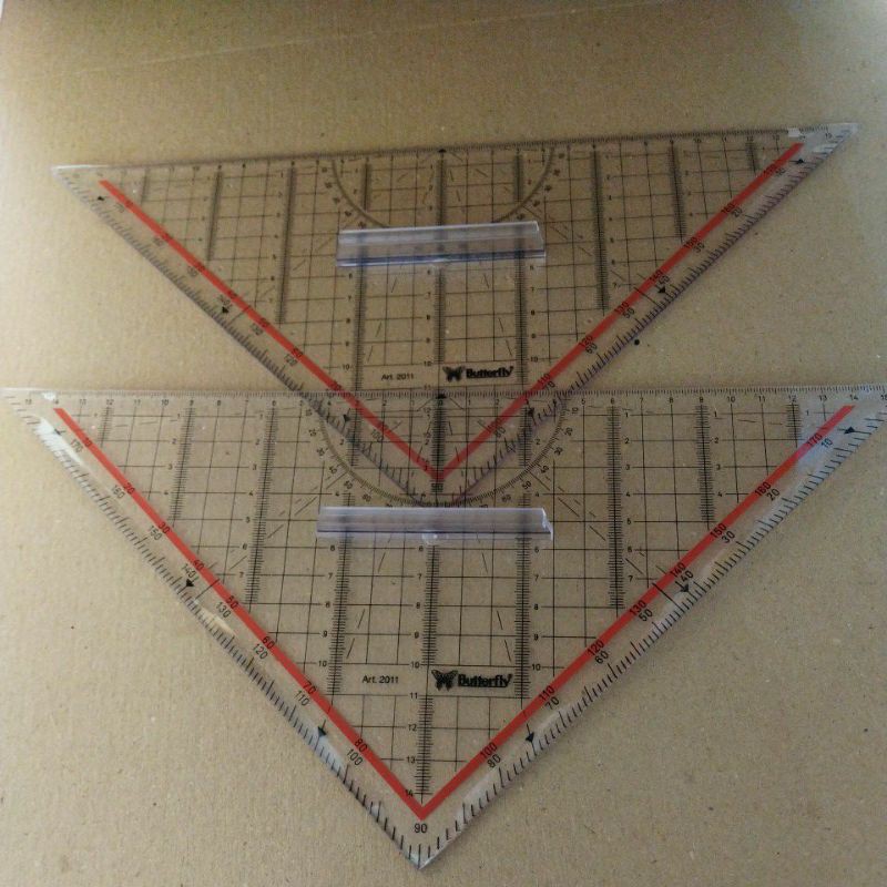 Jual PENGGARIS TEKNIK PENGGARIS SEGITIGA MERK BUTTERFLY No. 2010 ...