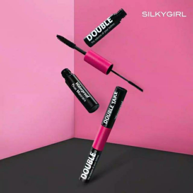 Jual SILKYGIRL Double Take Duo Mascara 01 Ultra Black | Shopee Indonesia