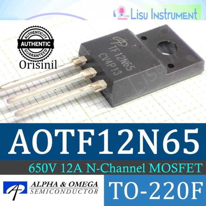 Jual Original AOTF12N65 TF12N65 N-Channel MOSFET 12N65 650V 12A TO-220F AO lisuin90 Kualitas ...