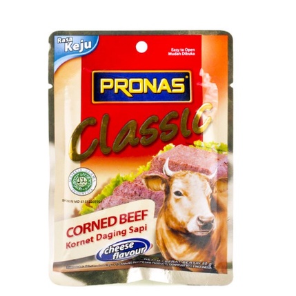 Jual PRONAS Classic Corned Beef 50g - Kornet Daging Sapi Kemasan Sachet ...