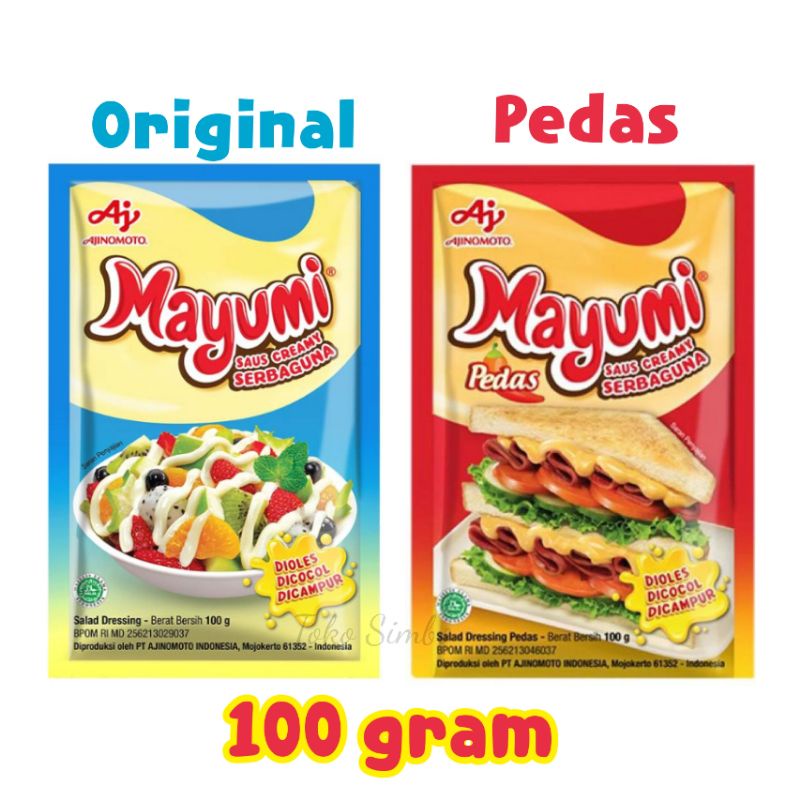 Jual Mayumi mayonnaise siap saji saos mayo mayones pedas sachet 100 gr ...