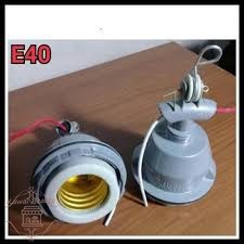 Jual Fitting Gantung Lampu MERKURI E40 Fitting Besi Keramik Jalan ...