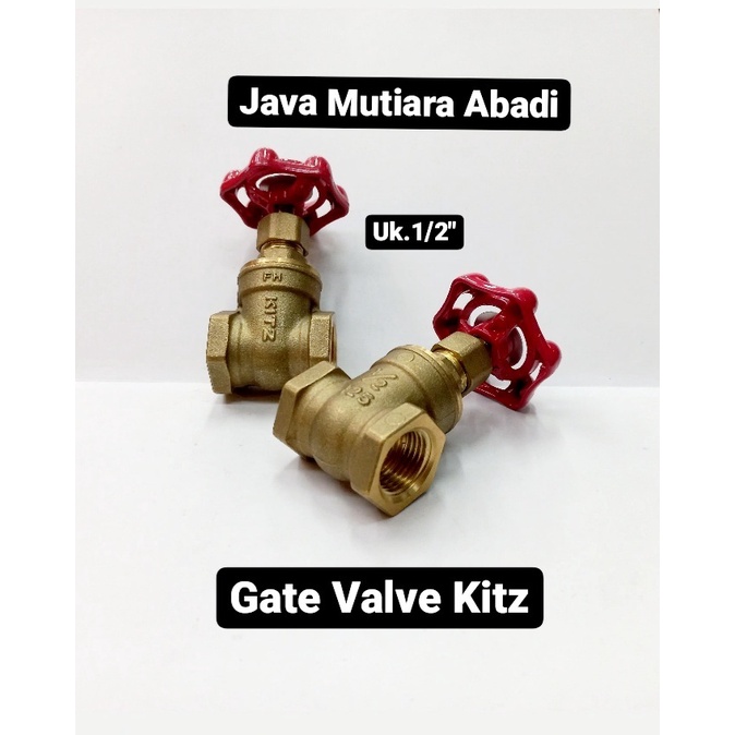 Jual Gate Valve Kitz Kuningan 1/2"(inch) | Shopee Indonesia
