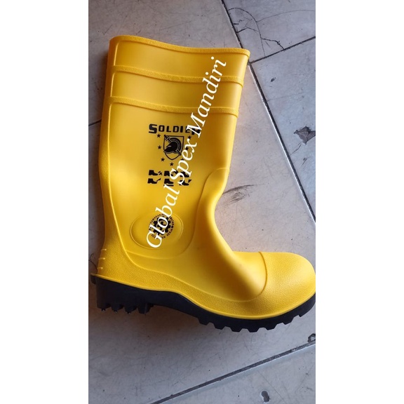 Jual SOLDIER SEPATU BOOT SAFETY NO 39 40 41 42 RAIN BOOTS YELLOW KUNING ...