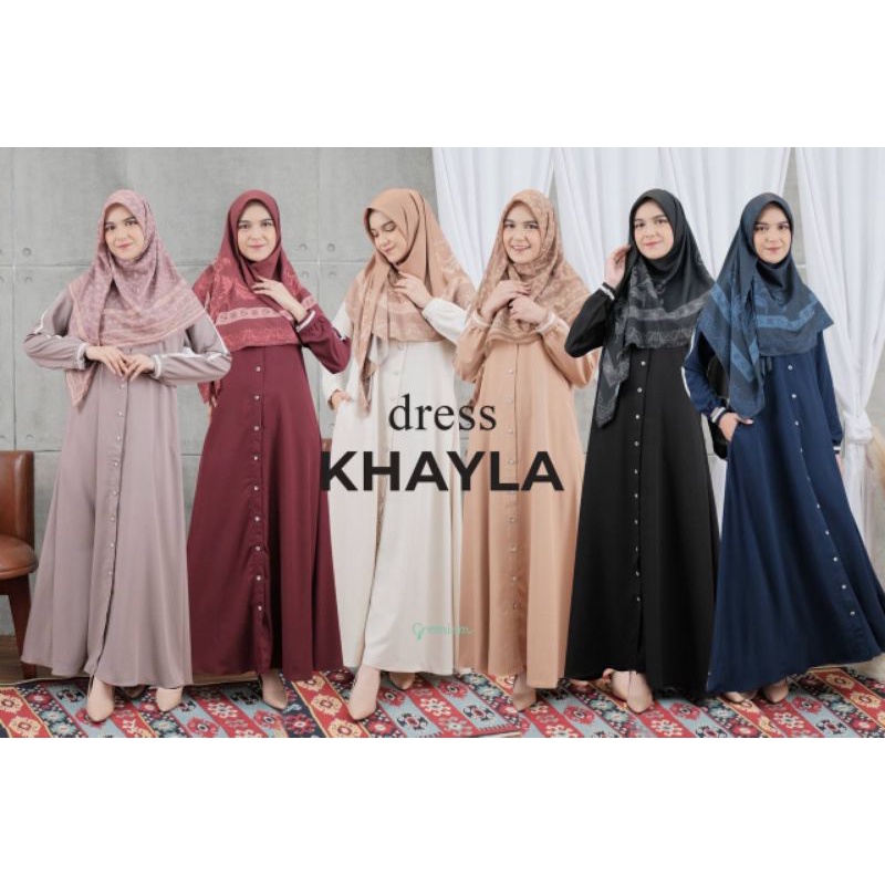 Jual Khayla Dress greenism | Shopee Indonesia