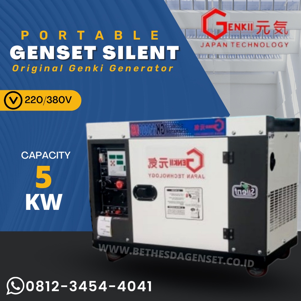 Jual genset portable 6 kva silent type | Shopee Indonesia