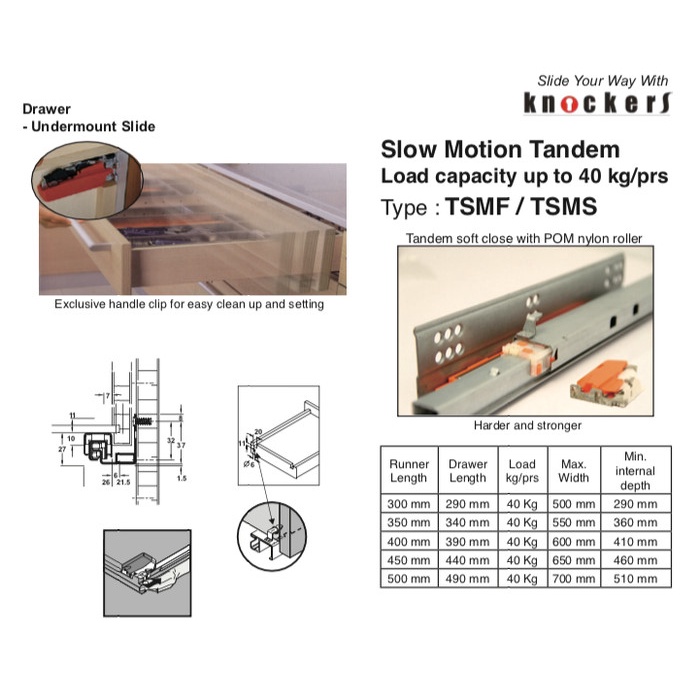 Jual Rel Laci Tandem Knockers Tsmf 35 Rel Tandem Full Extension ...