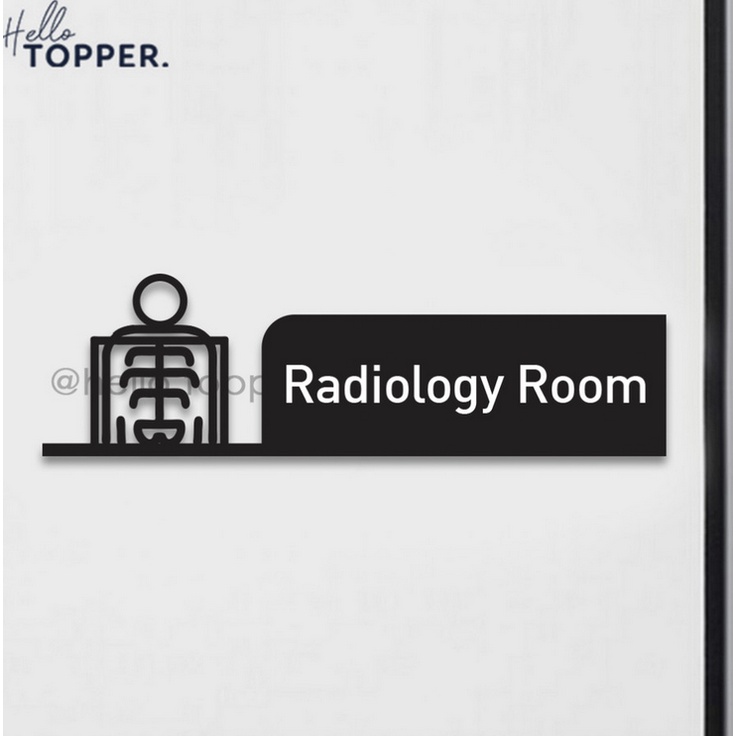Jual Sign Akrilik Radiology Room Hollow UV Print Sign Board | Shopee ...