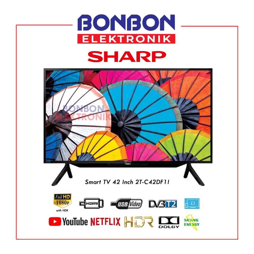 Jual Sharp LED Smart TV 42 Inch 2T-C42DF1I / 2TC42DF1I FHD 2K NEW EASYSMART | Shopee Indonesia