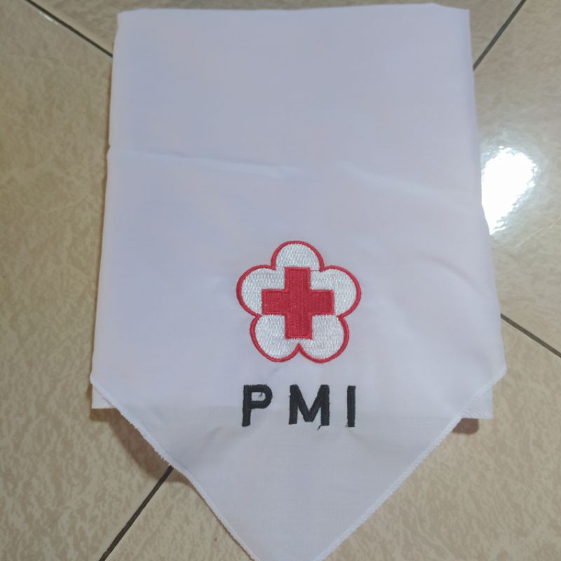 Jual Syal PMI dan PMR kuning biru putih hijau bordir TETORON | Shopee ...